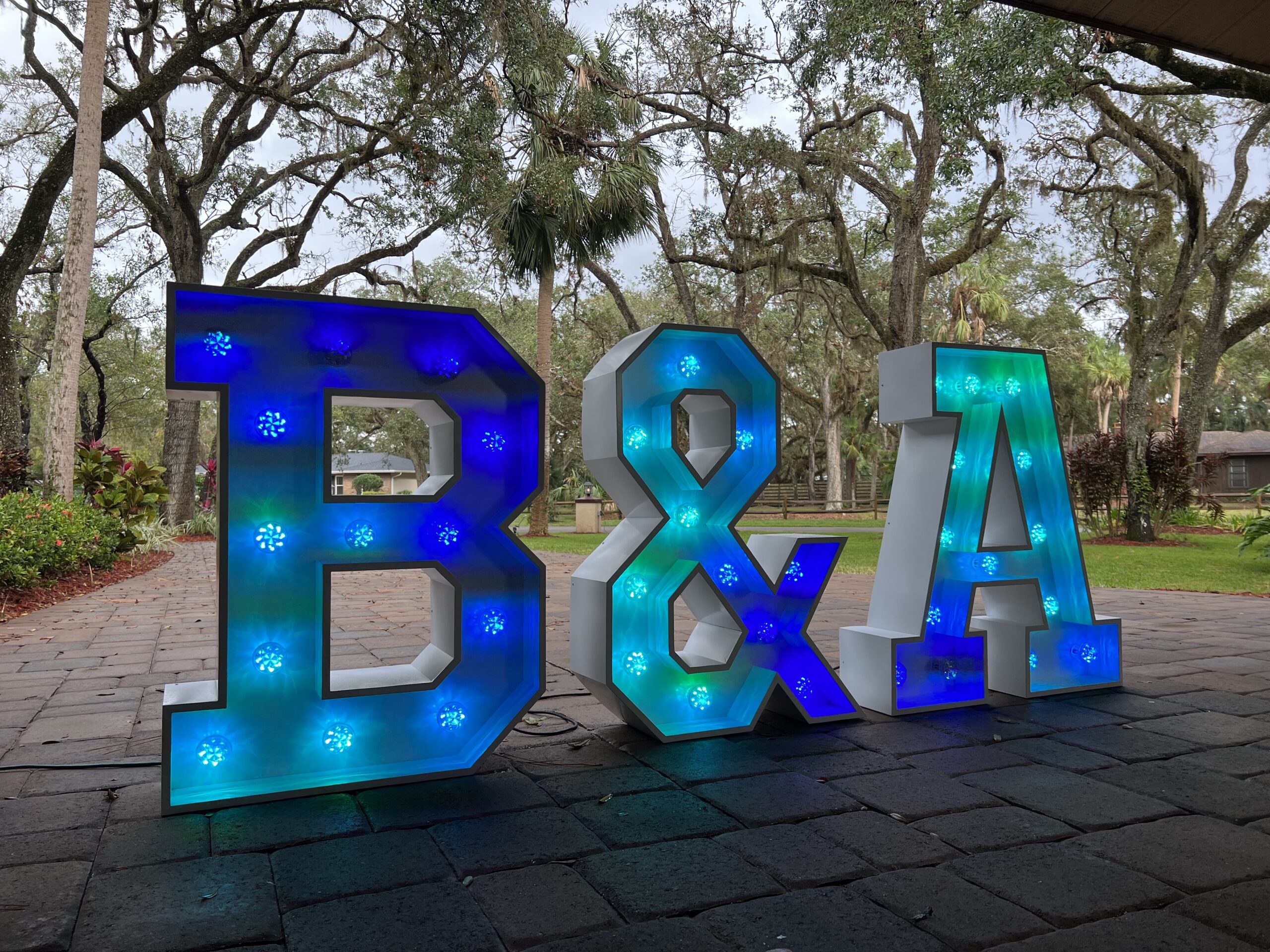 4ft Marquee Letters - Lit Light Love